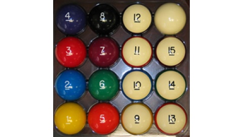 Professional Gold Billiard Balls - Thompson Sporting Goods