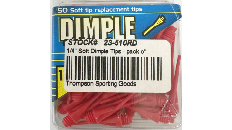 Dimple Soft Tips - 1/4" - Thompson Sporting Goods